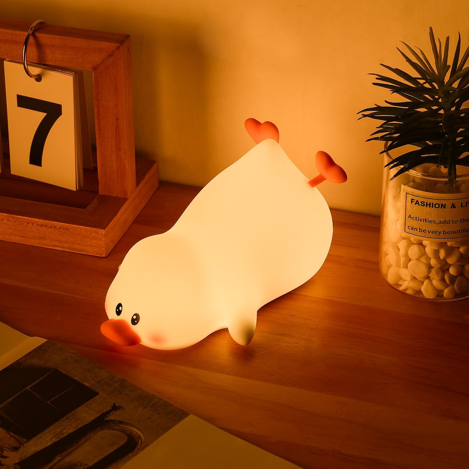 Amazon.com : Benson The Duck Light Tubbo Silicone Night Light Nursery ...