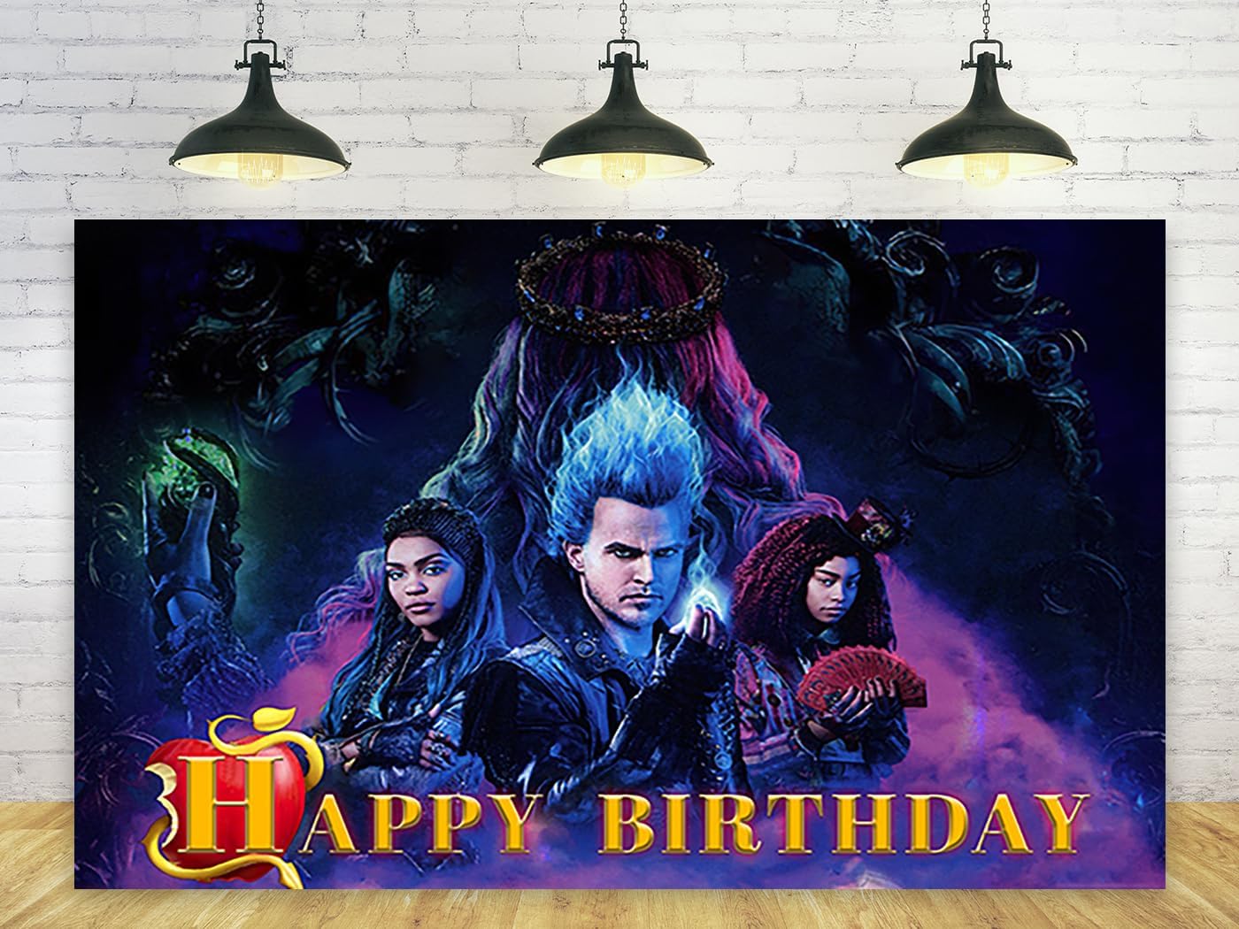 Amazon.com : Descendants Backdrop for Birthday Party Decorations ...