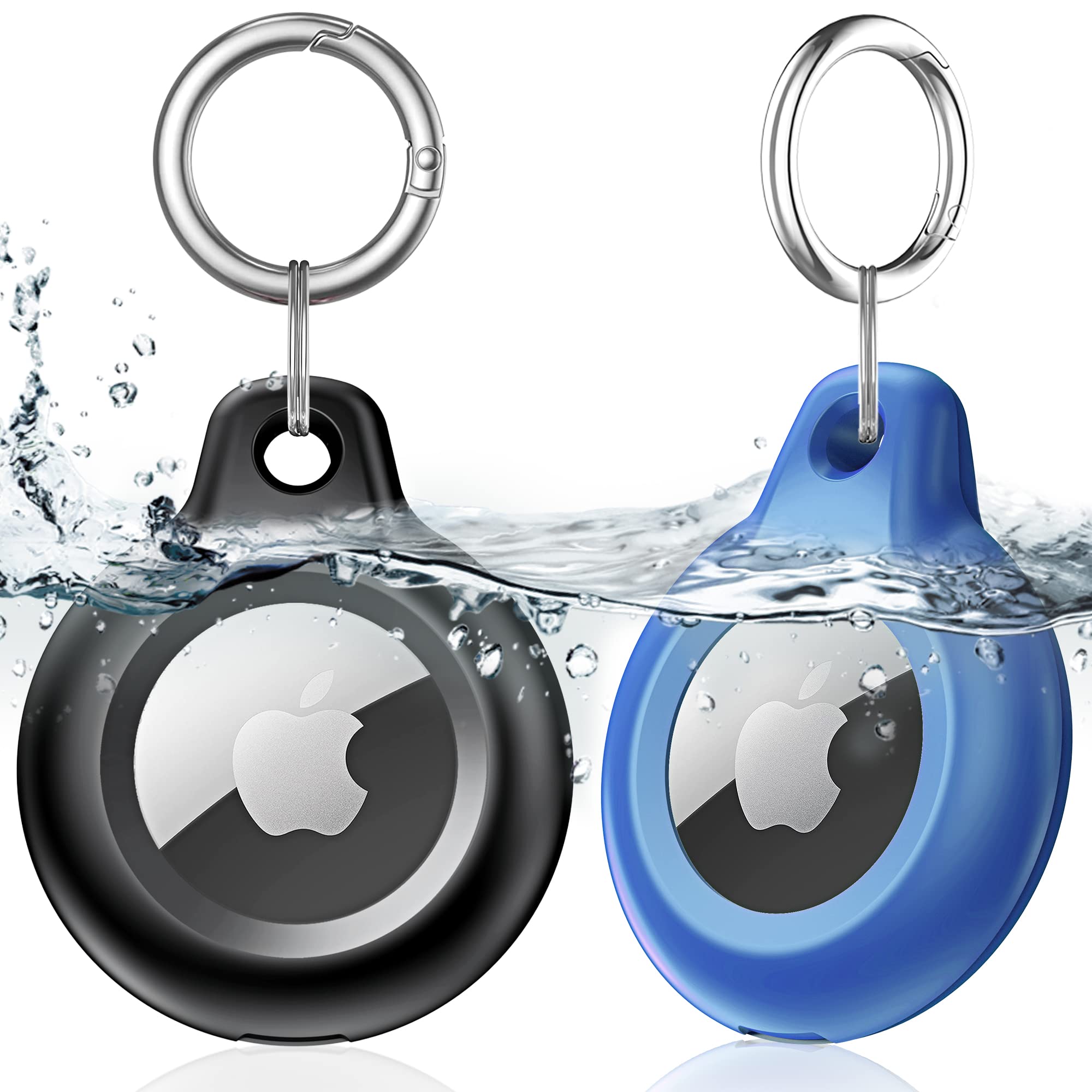 Amazon.com: [2 Pack] Airtag Keychain for Apple Air Tag Holder IPX8 ...