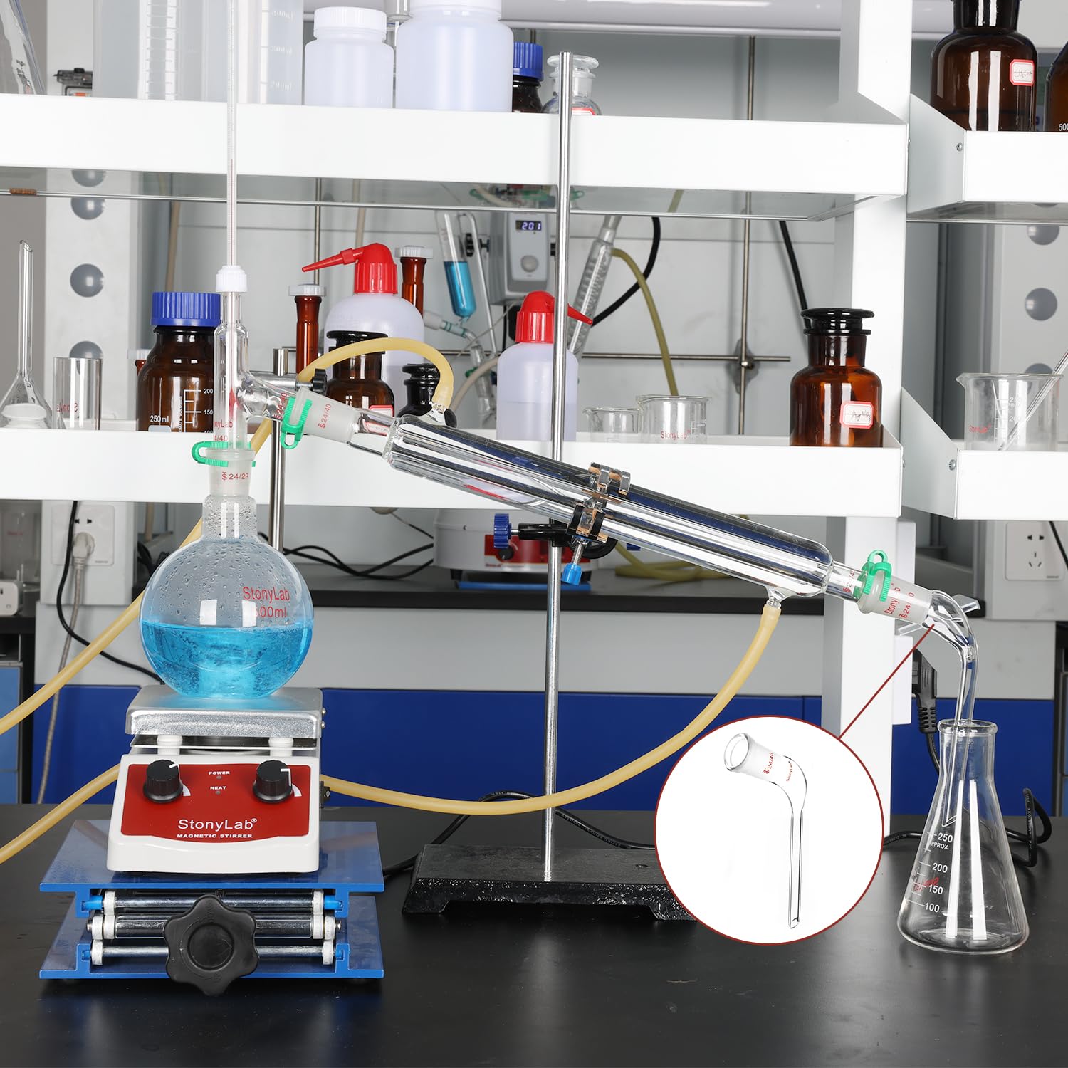 Snapklik.com : Stonylab Glass 105 Degree Angle Distillation Adapter ...