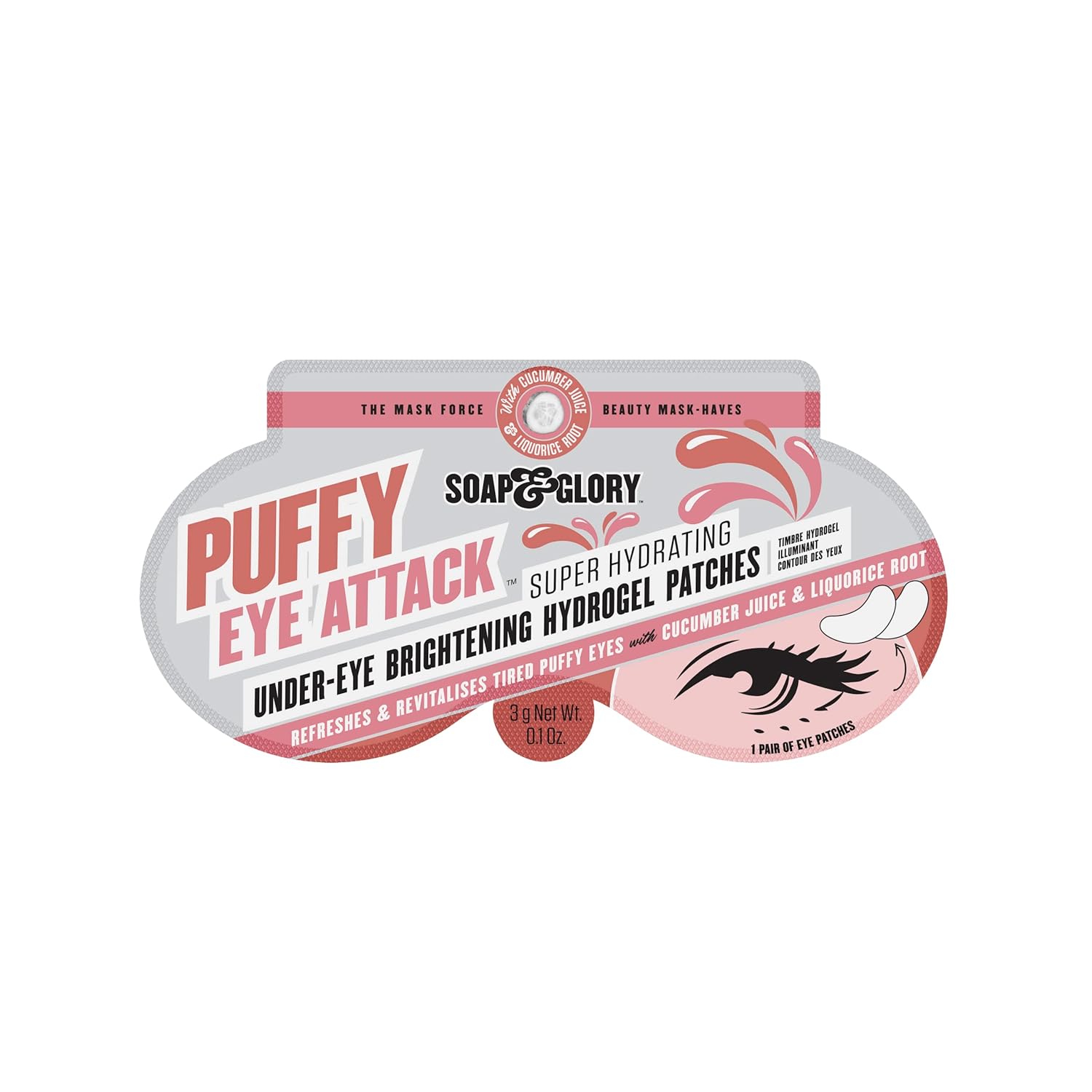 Amazon.com : Soap & Glory Puffy Eye Attack Brightening Under Eye Mask ...