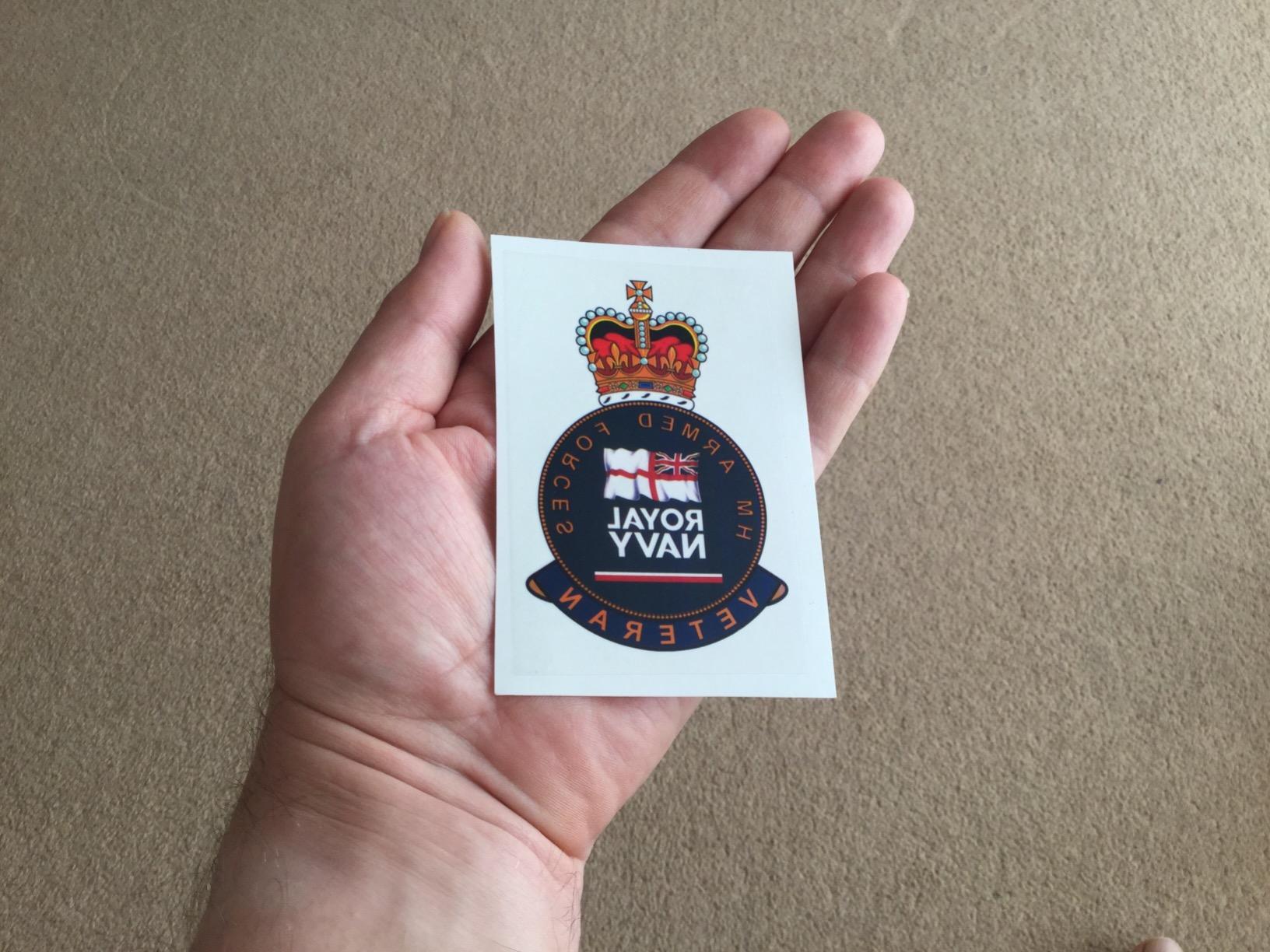 The Quartermaster Online Royal Navy HM Armed Forces Veterans Inside Car ...