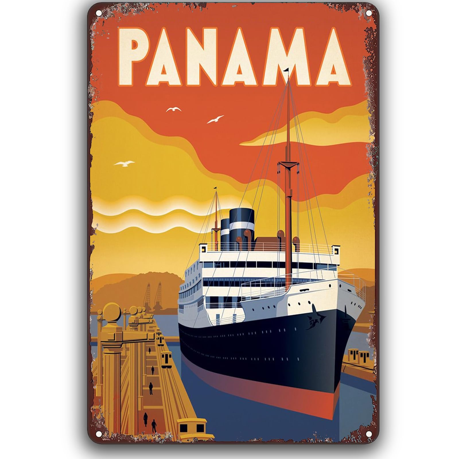 Panama Canal Signs