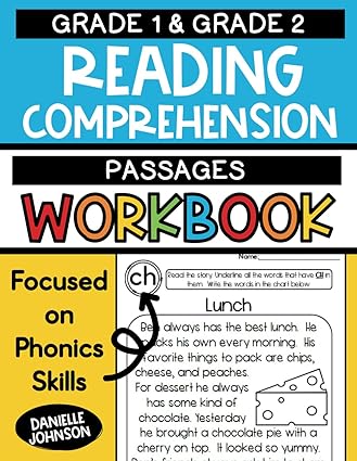 Amazon.com: Grade 1 & Grade 2 Reading Comprehension Passages Workbook ...