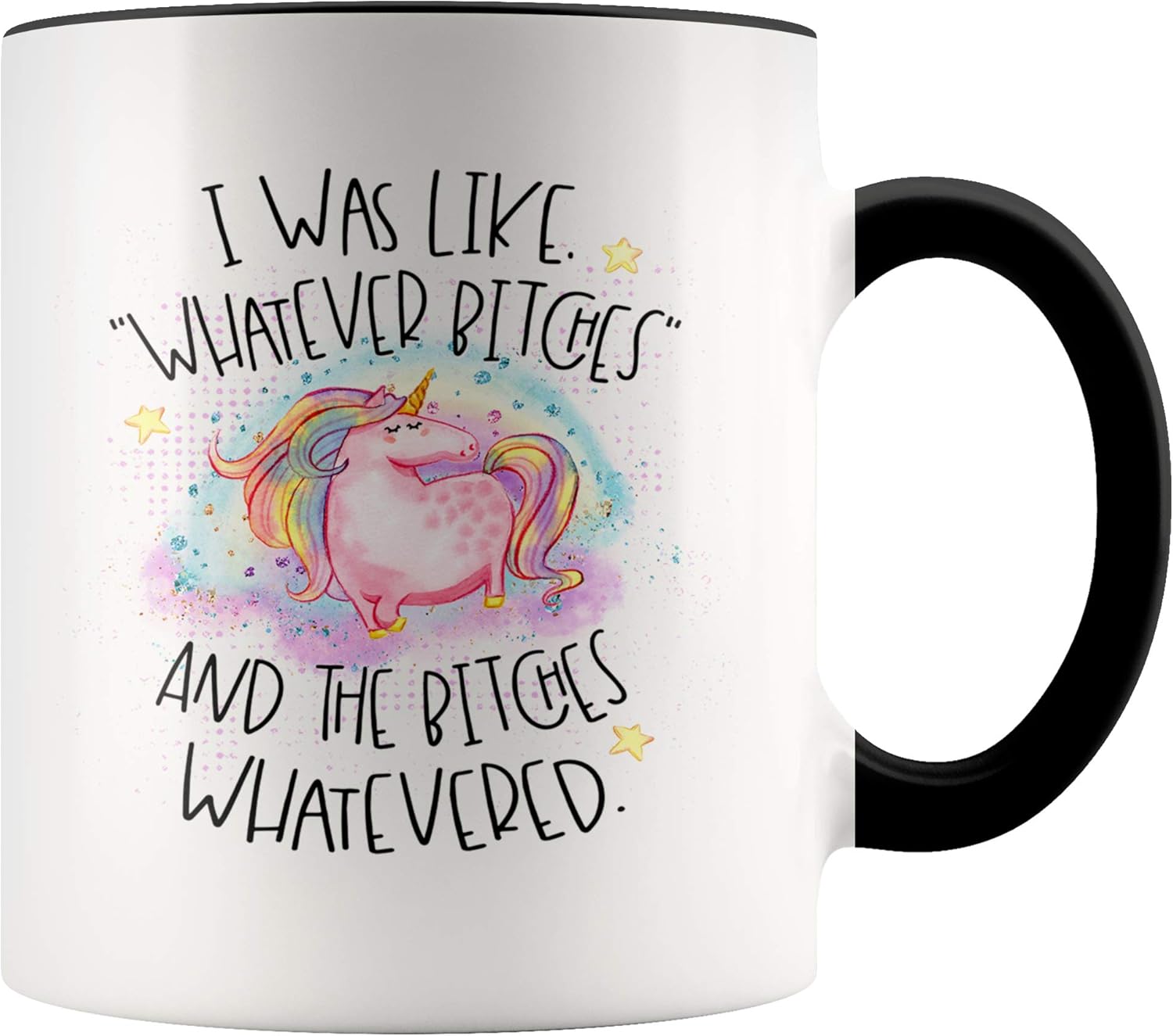 Amazon.com: YouNique Designs Inappropriate Unicorn Coffee Mug, 11 ...