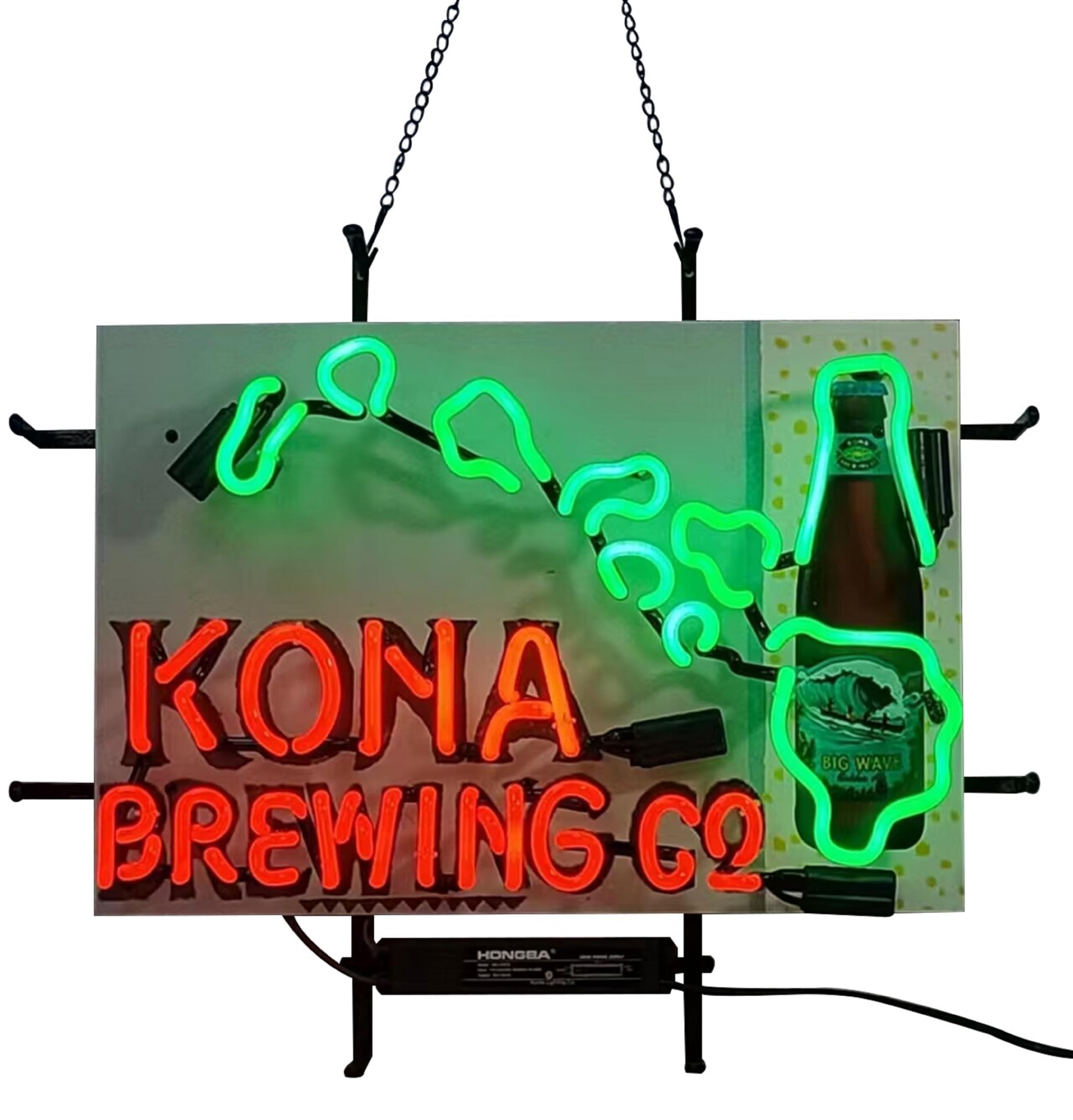 Amazon.com : Neon Signs Beer Bar Bedroom New Kona Brewing Glass Neon ...