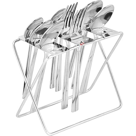 ALIGHT Spoon Holder Stand Stainless Steel Cutlery Stand for Kitchen and ...