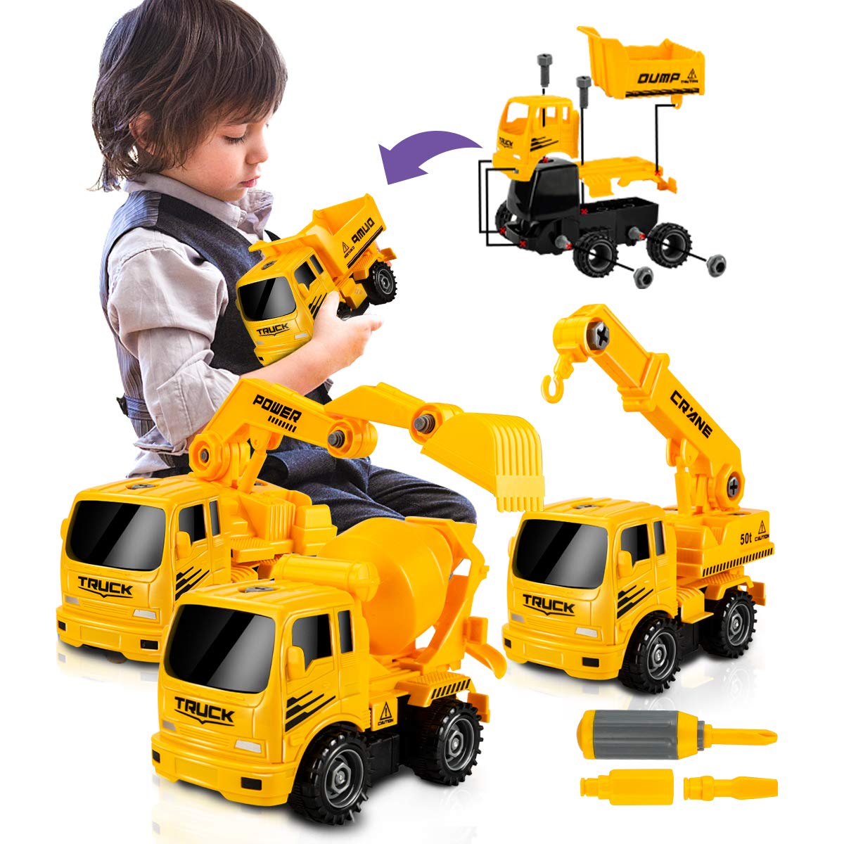 Buy UNIH Construction Truck Toys For 2 3 4 Year Old Boy Take Apart buy-unih-construction-truck-toys-for-2-3-4-year-old-boy-take-apart