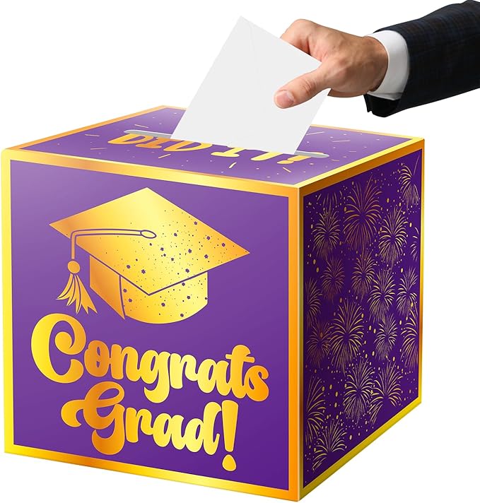 Amazon.com: Jaywayang Graduation Card Box, Cardboard Congrats Grad Card ...