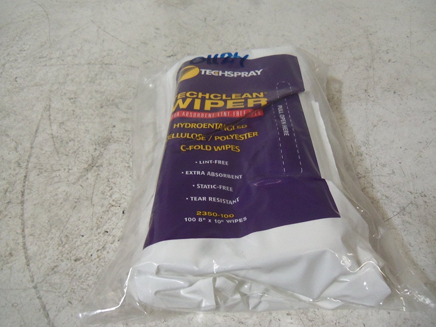 Amazon.com: TechSpray 2350-100 Wipe; TechClean; Dry; Pack; 8"x10" ; 100 ...