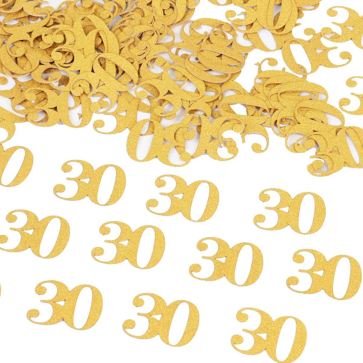 Amazon.com: Honbay 2100 Pieces 1.6Oz Double Sided Sparkly Number 30 ...