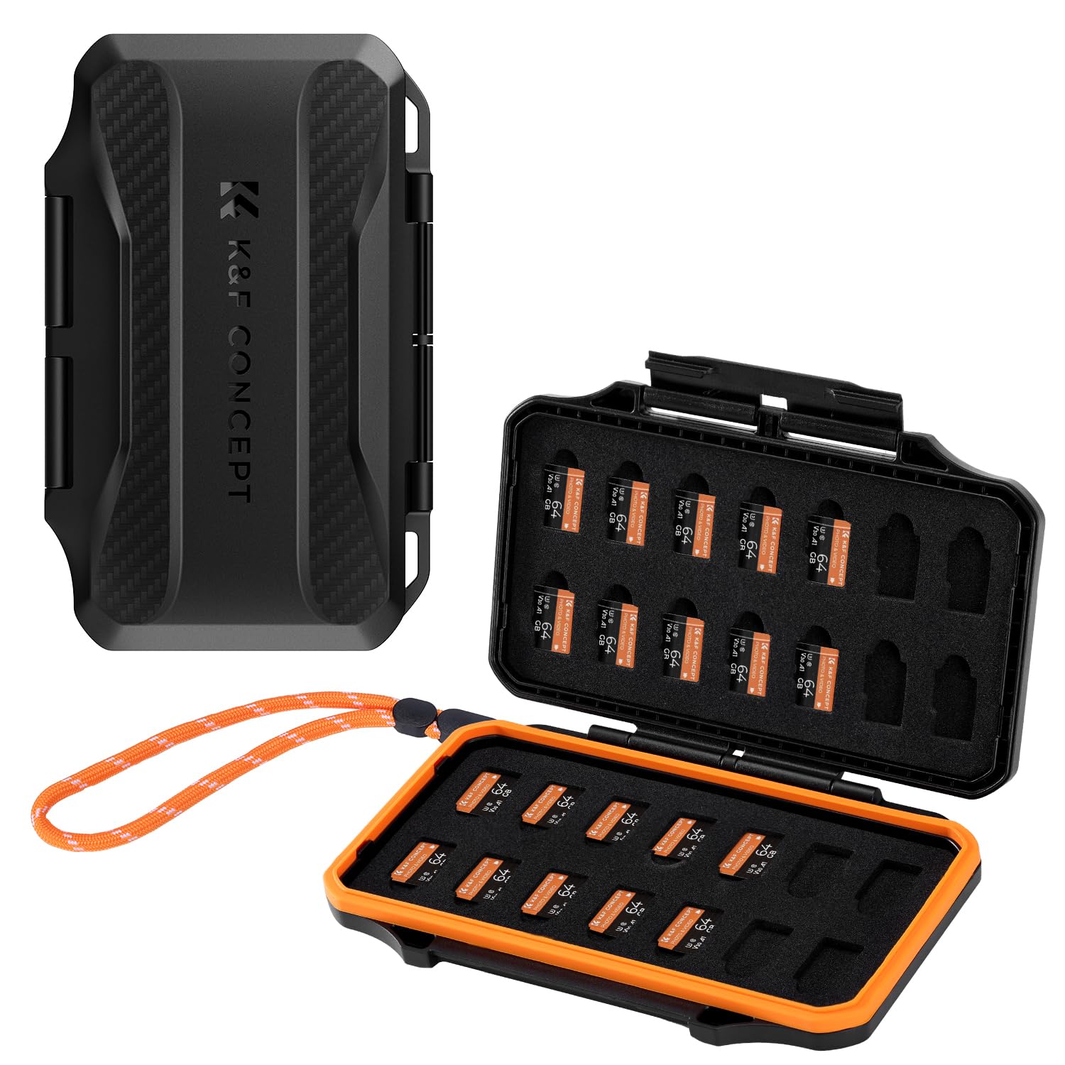 Amazon.com: K&F Concept 28 Slots Micro SD Card Case,Water-Resistant ...