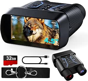 FIEGEl Night Vision Goggles, 4K UHD Video & 36MP Image Infrared Night ...