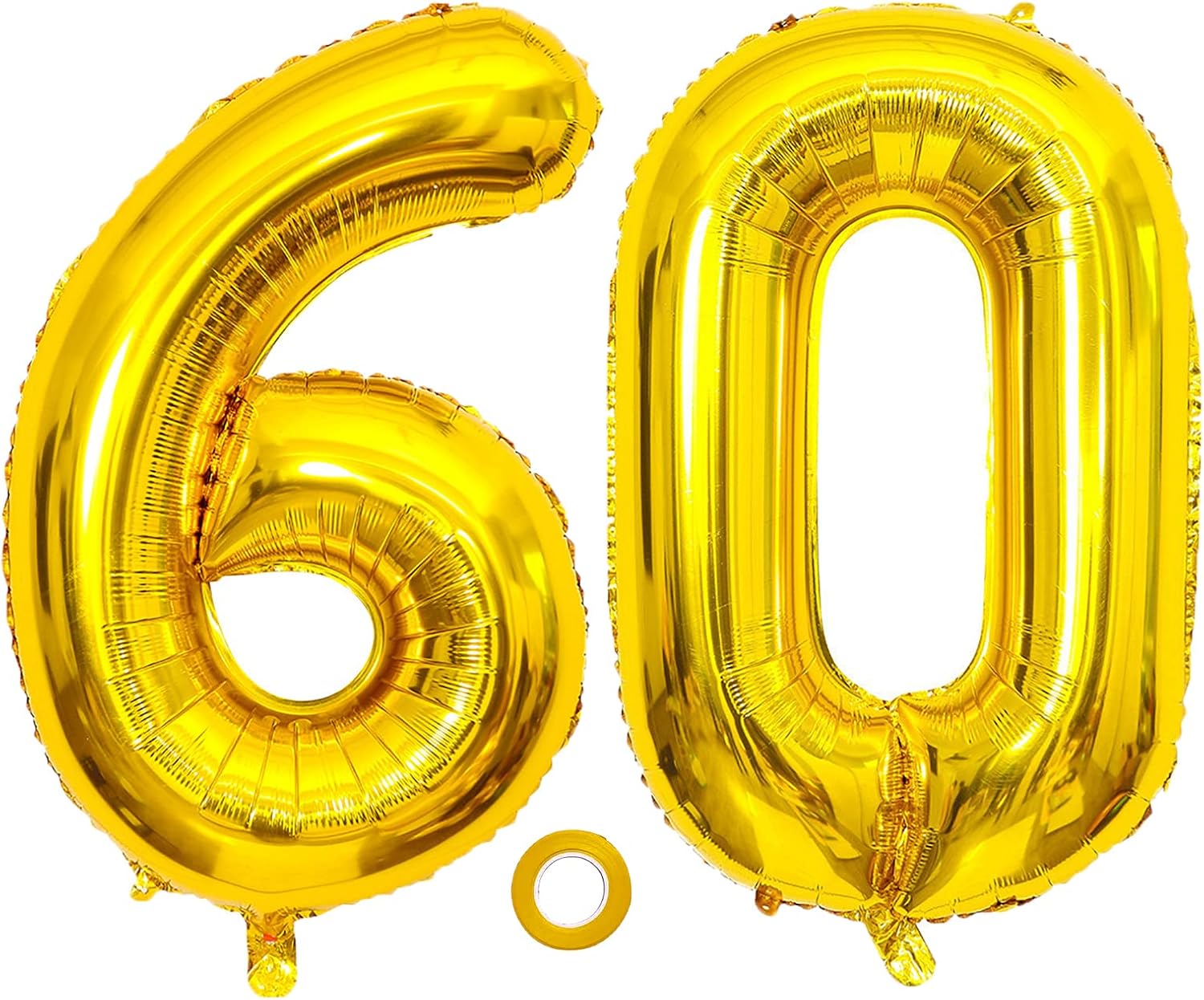 Amazon.com: 40 inch 60 Number Balloon 60 Birthday Balloons Digit 60 ...