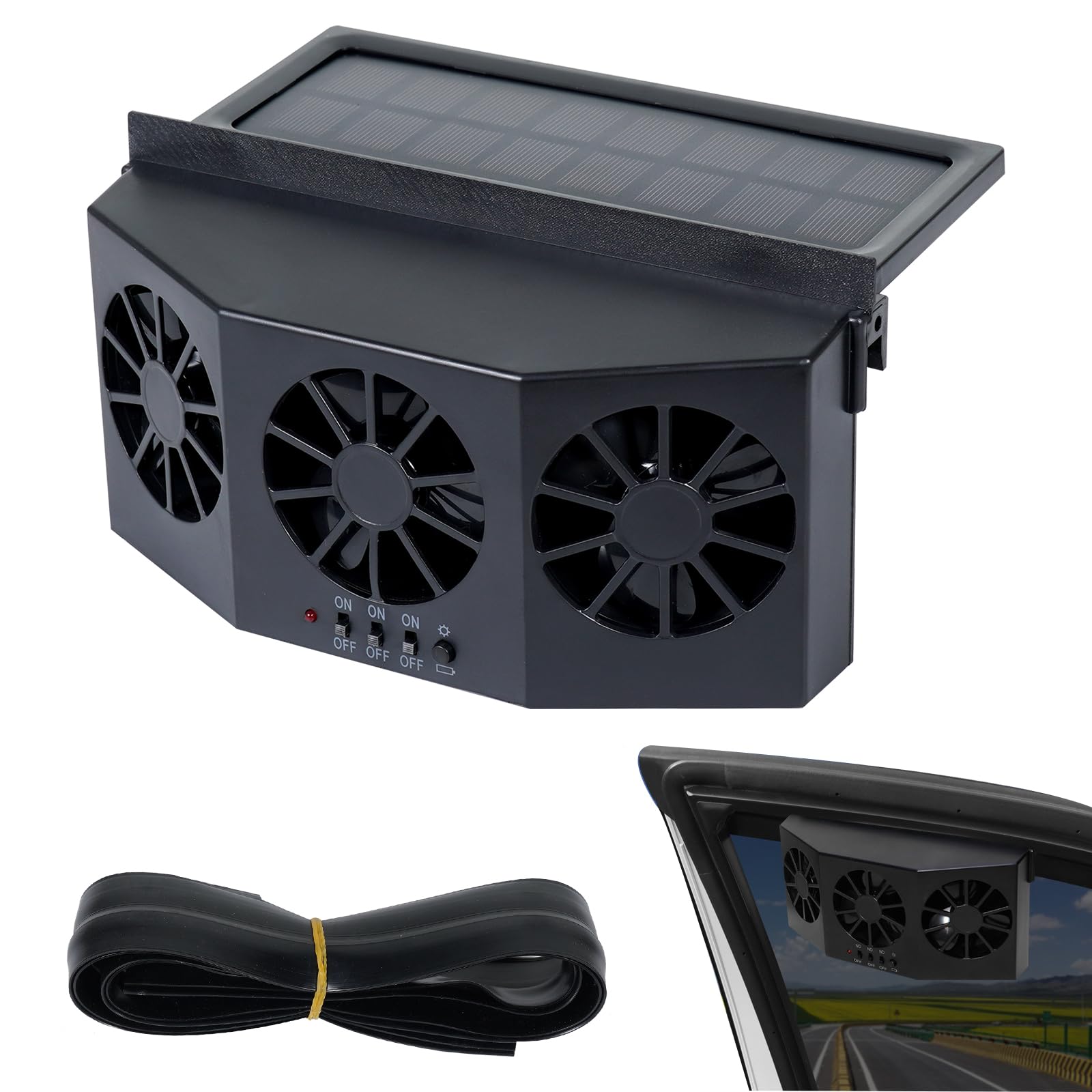 Solar Powered Window Fan Solar Panel Powered Fan Mini Fan Waterproof