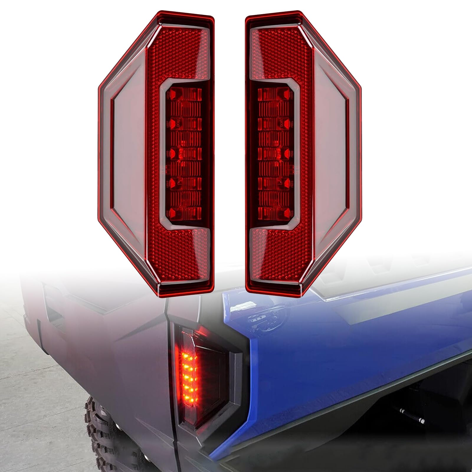 Amazon.com: smotrcc UTV LED Tail Lights Compatible with Polaris Ranger ...