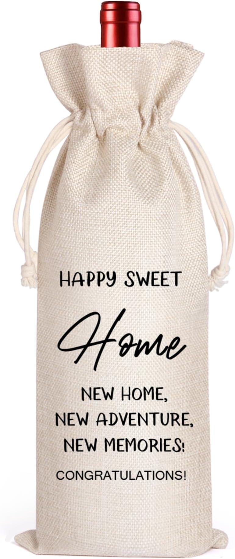 Amazon.com: Housewarming Wine Gift Bags, New Home Wine Bag For Friends ...