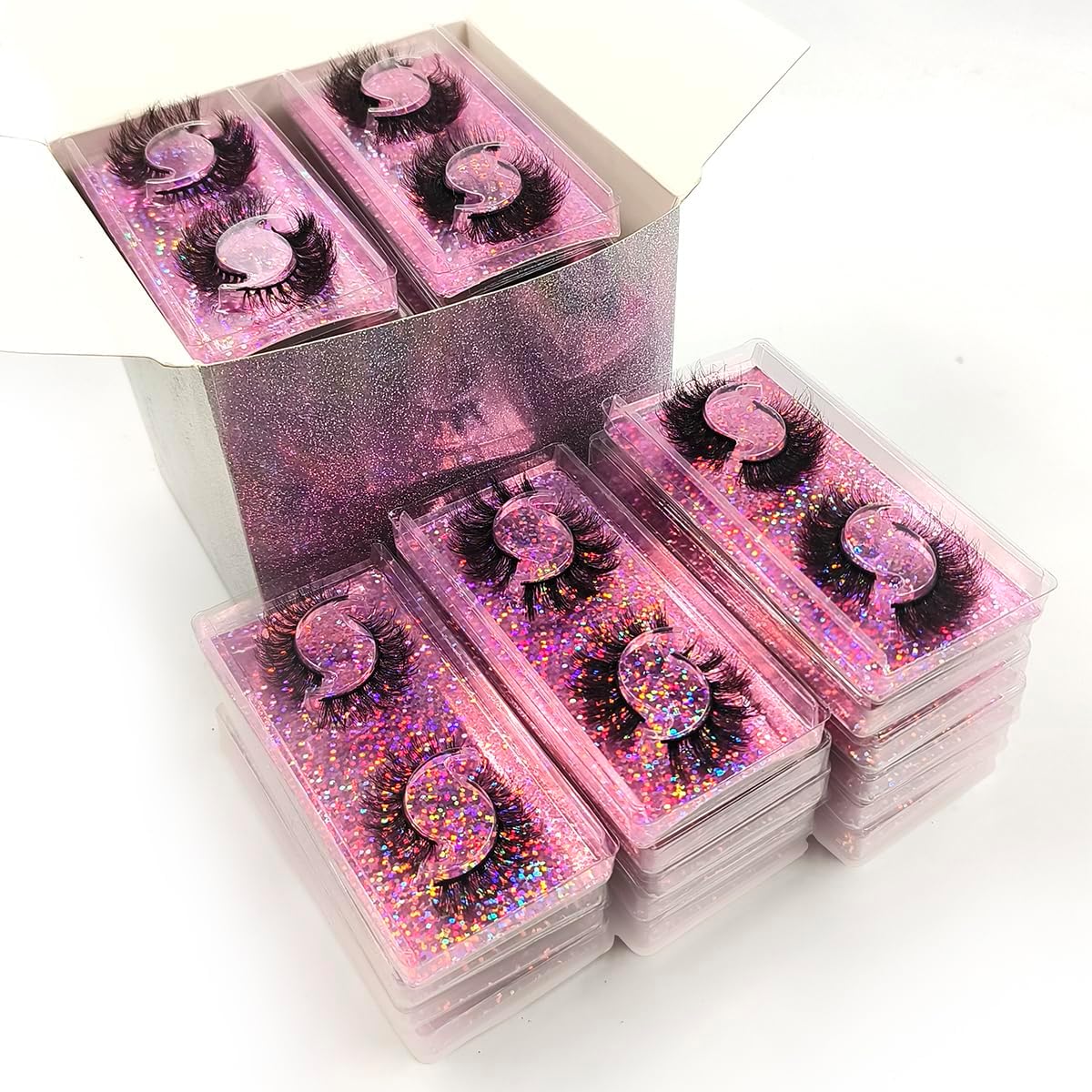 Amazon.com: U-Hotmi Fluffy False Eyelashes 12-15mm Natural Look Lashes ...