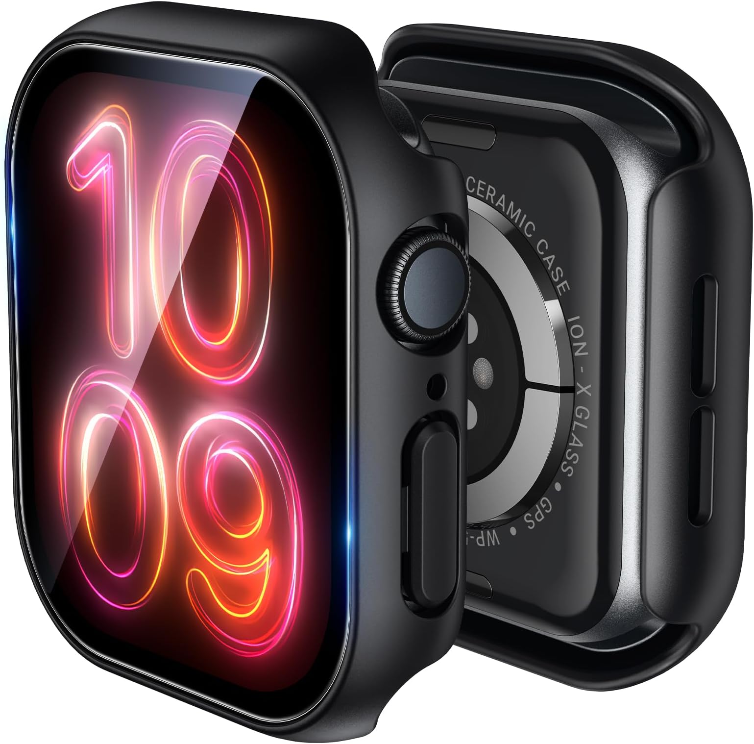 Amazon.com: LK 2 Pack Case for Apple Watch Series 10 42mm Built-in ...