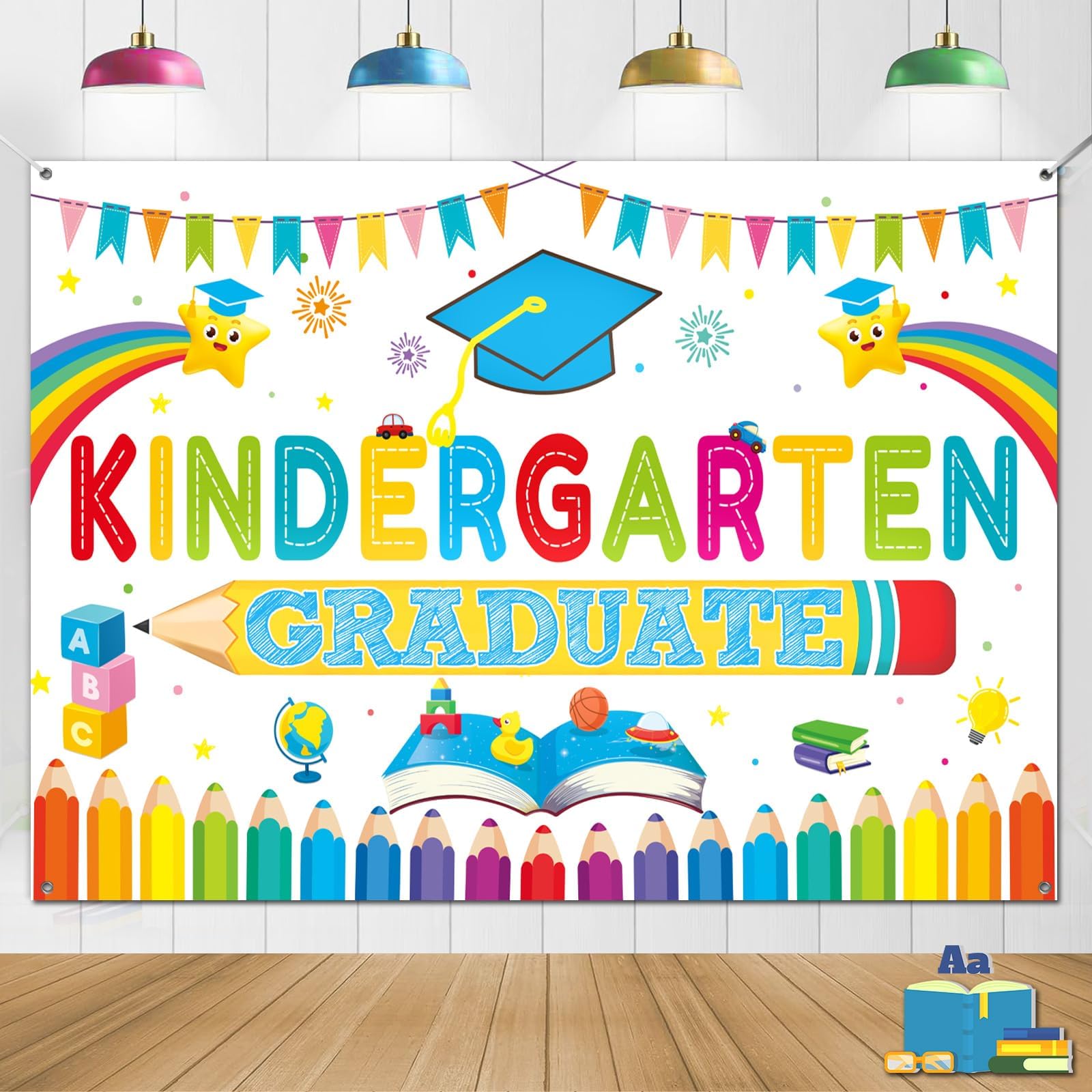 Amazon.com: Kindergarten Graduation Banner,71x44Inch preschool ...