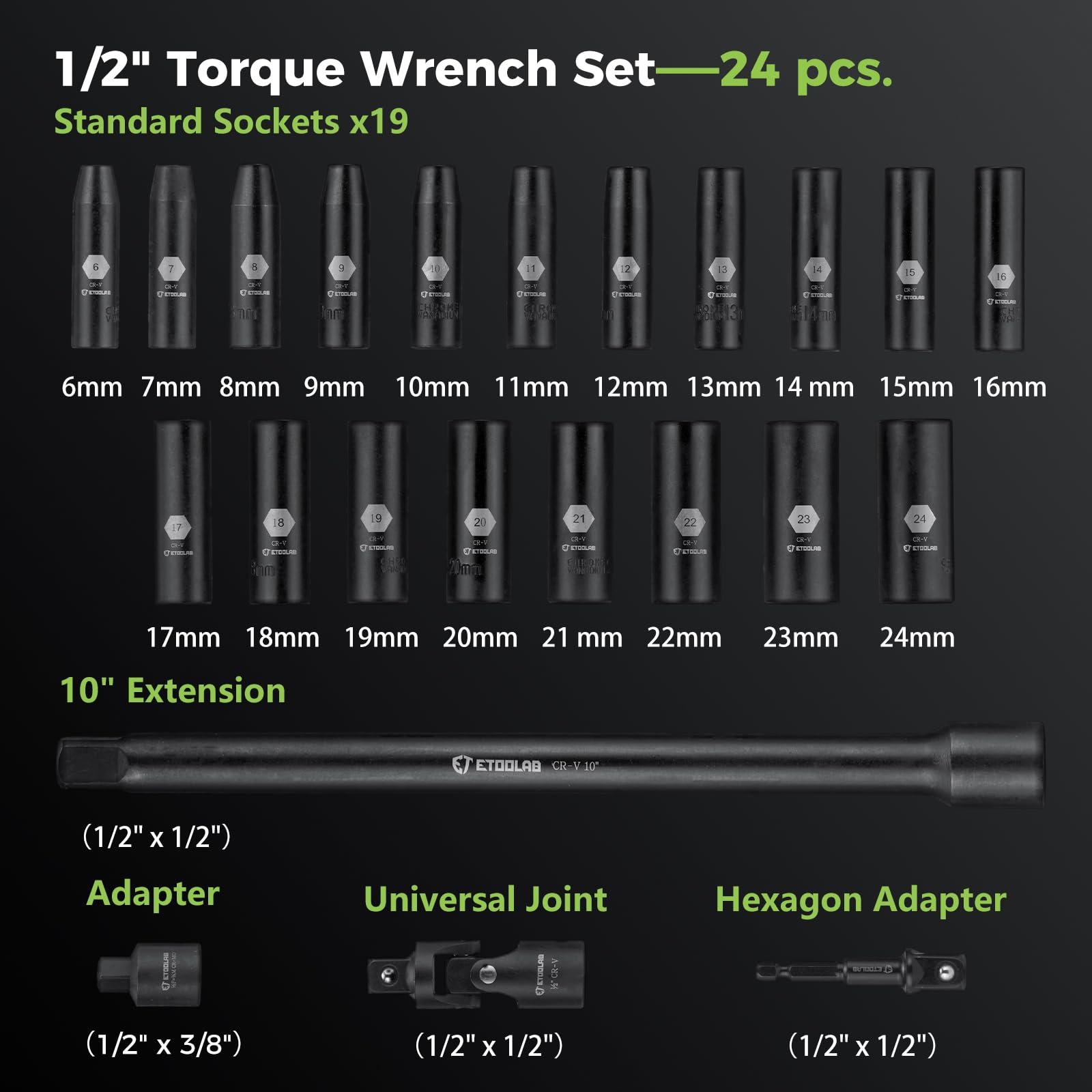 Snapklik.com : 1/2 Drive Click Torque Wrench Dual-Range10-170.0ft.lb/10 ...