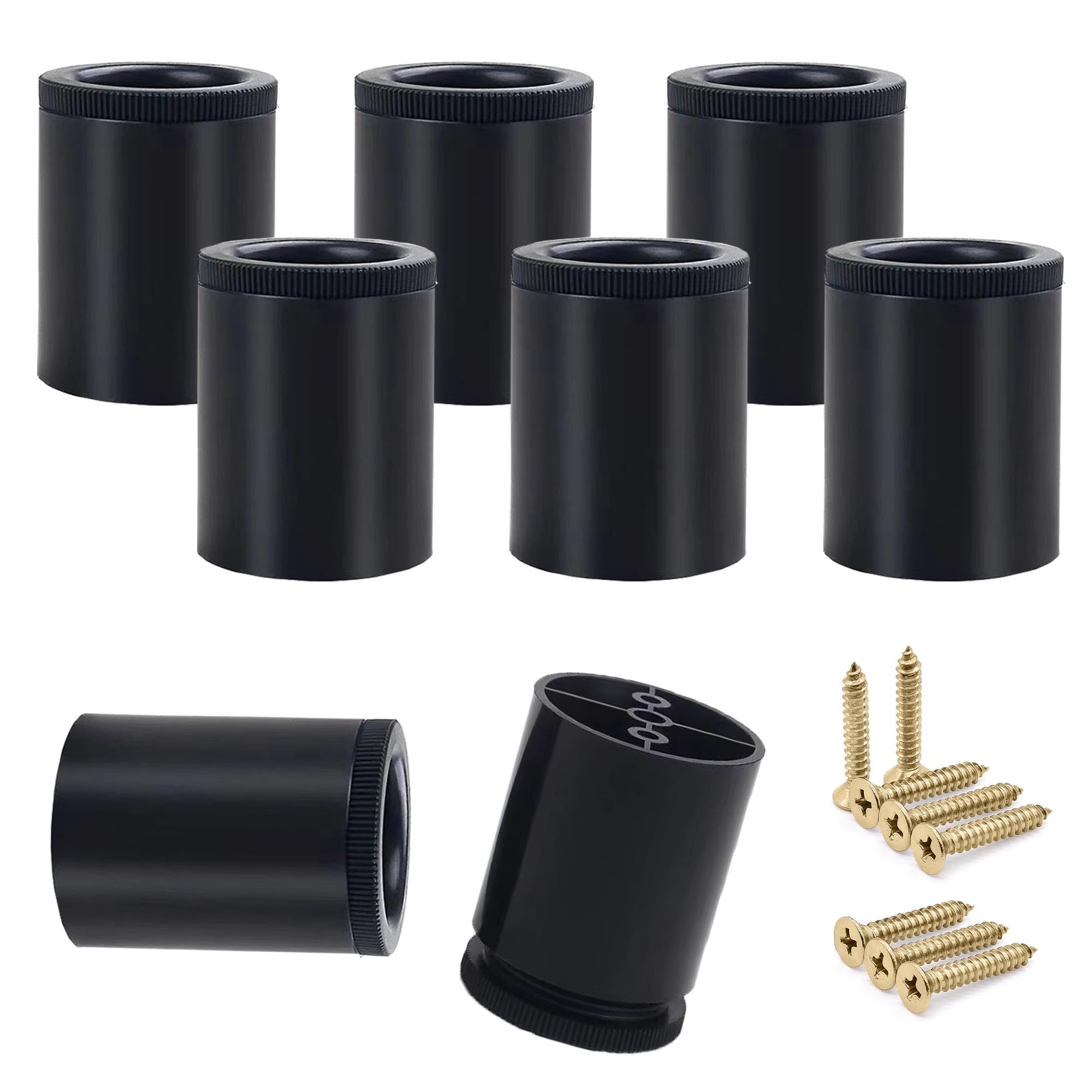 Amazon.com: NEWBYTEK 2 Inch Plastic Furniture Legs - Small Adjustable ...