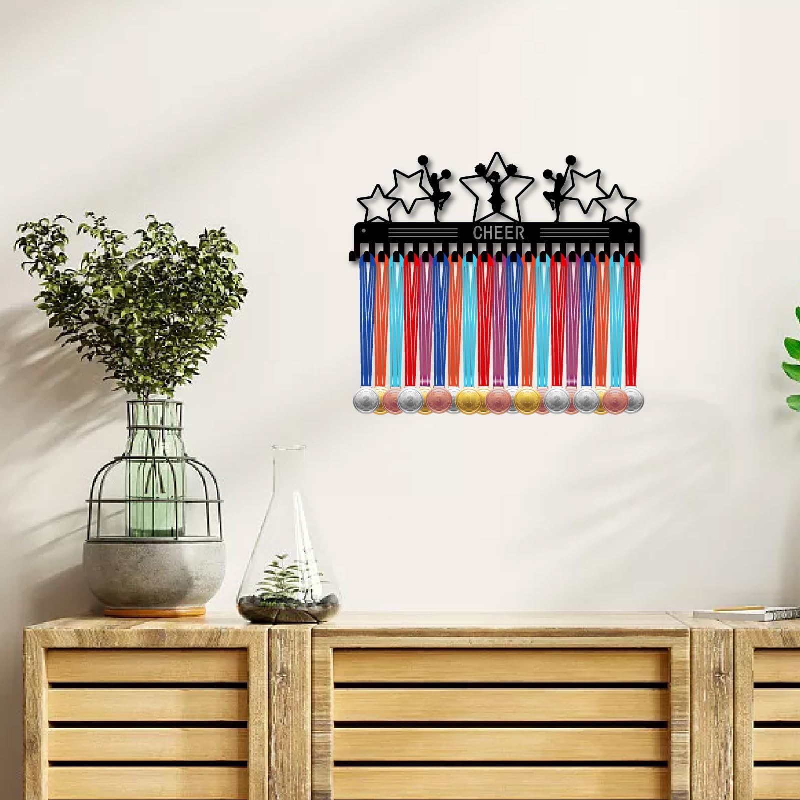 Medal Holder Dafftos Medal Hanger Holder Wall Bib Ribbon Rack Organizer ...