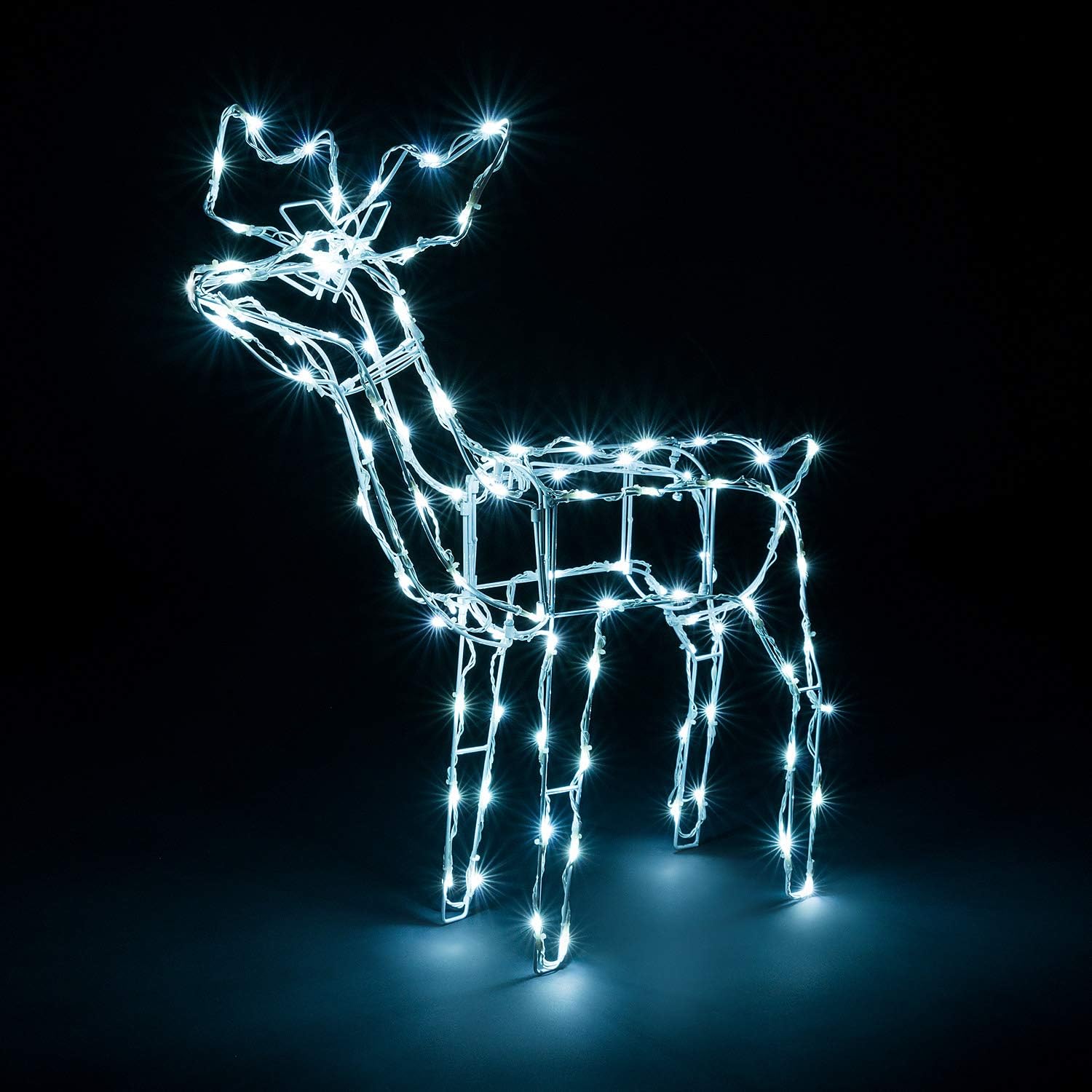 Kaemingk Indoor/Outdoor Warm LED Illuminated Deer 60cm : Amazon.co.uk ...