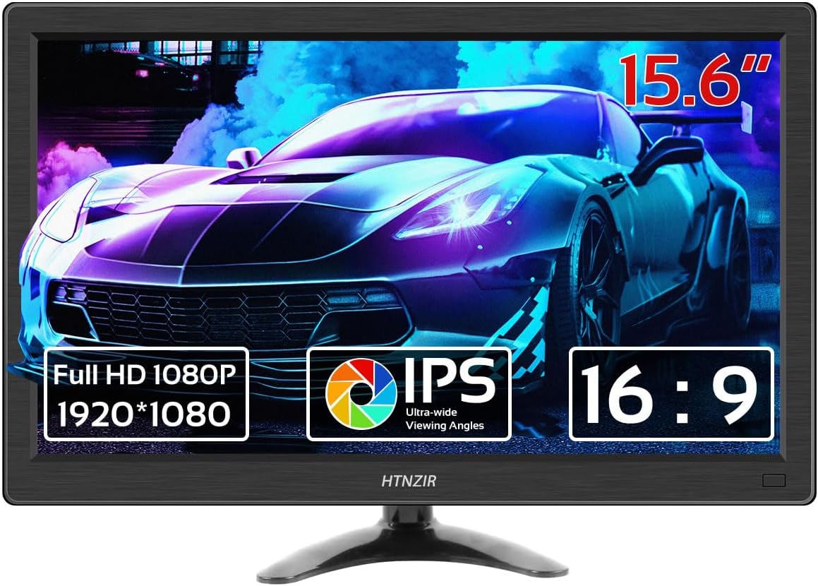 Amazon.com: HTNZIR 15.6 inch PC Monitor FHD IPS Display 1920 x 1080P ...