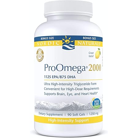 Nordic Naturals ProOmega, Lemon Flavor - 1280 mg Omega-3-180 Soft Gels ...