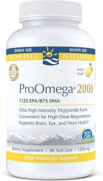 Amazon.com: Nordic Naturals ProOmega 2000, Lemon Flavor - 2150 mg Omega ...