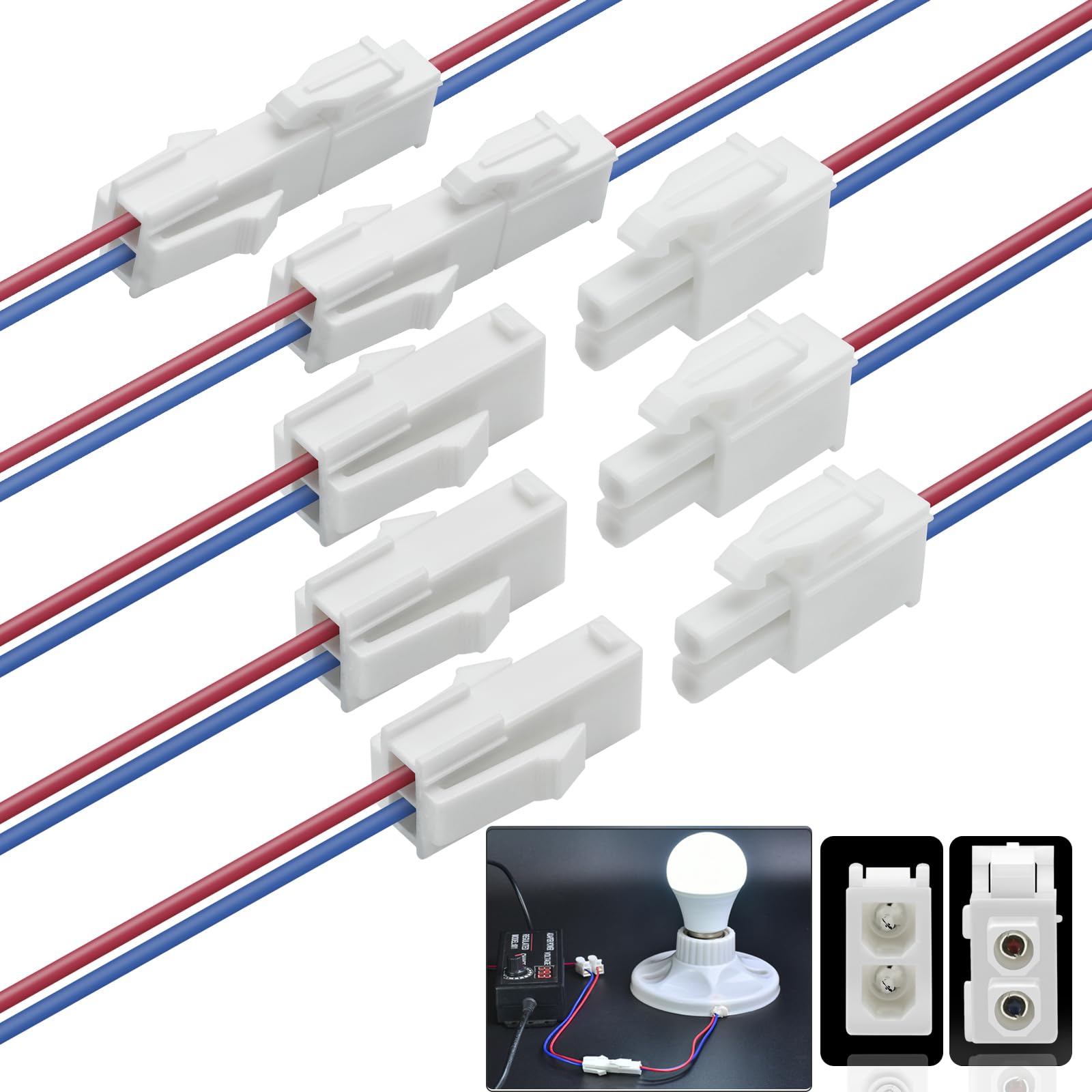 Snapklik.com : 8Amp 2 Pin Servo Extension Cable Wire FL414mm Pitch ...