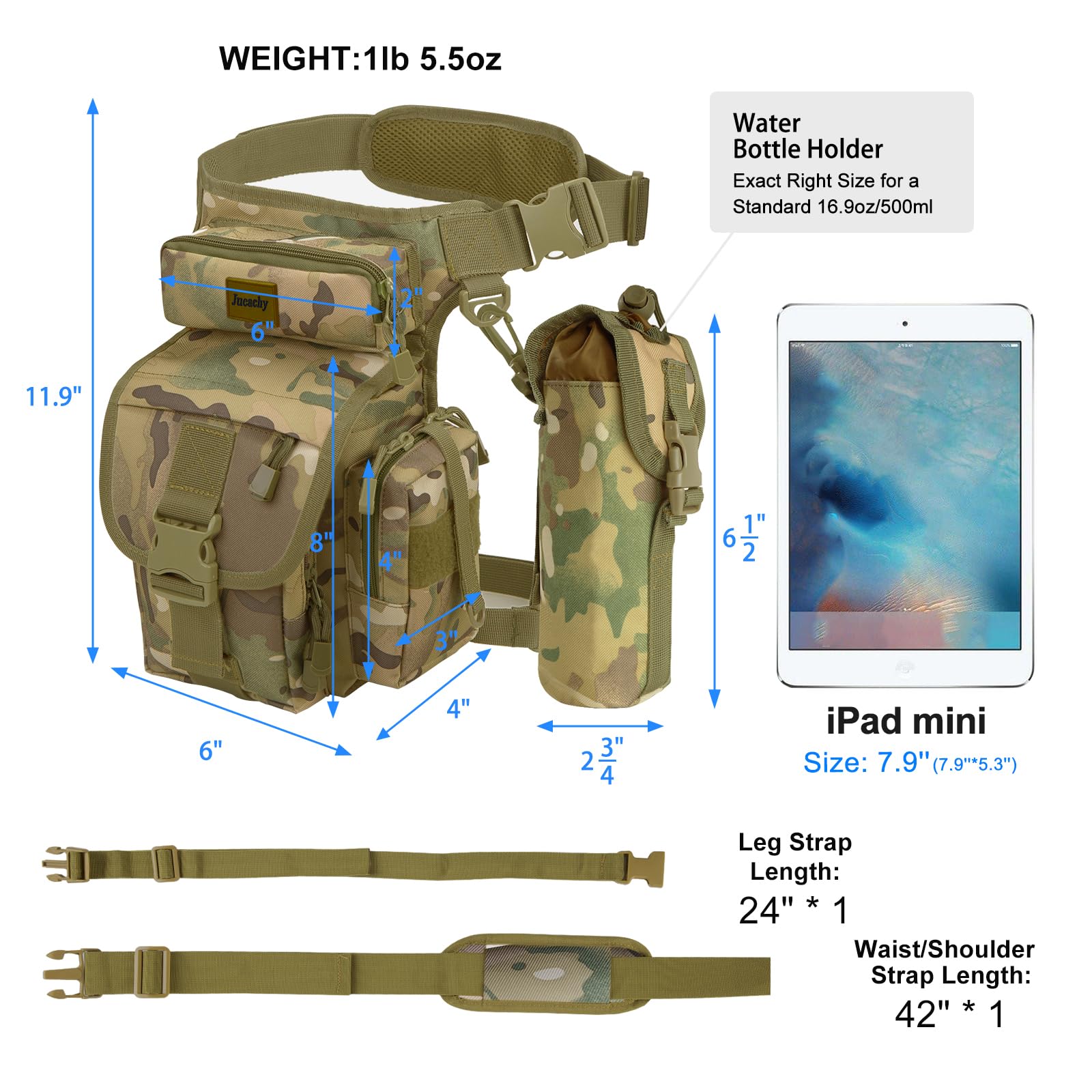 Snapklik.com : Jueachy Drop Leg Bag For Men Tactical Metal Detecting ...
