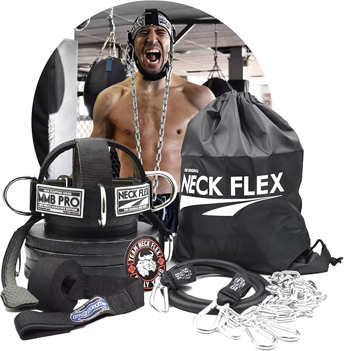 Amazon.com : Neck Flex - MMB Pro Series, Neck Muscle Trainer Kit ...