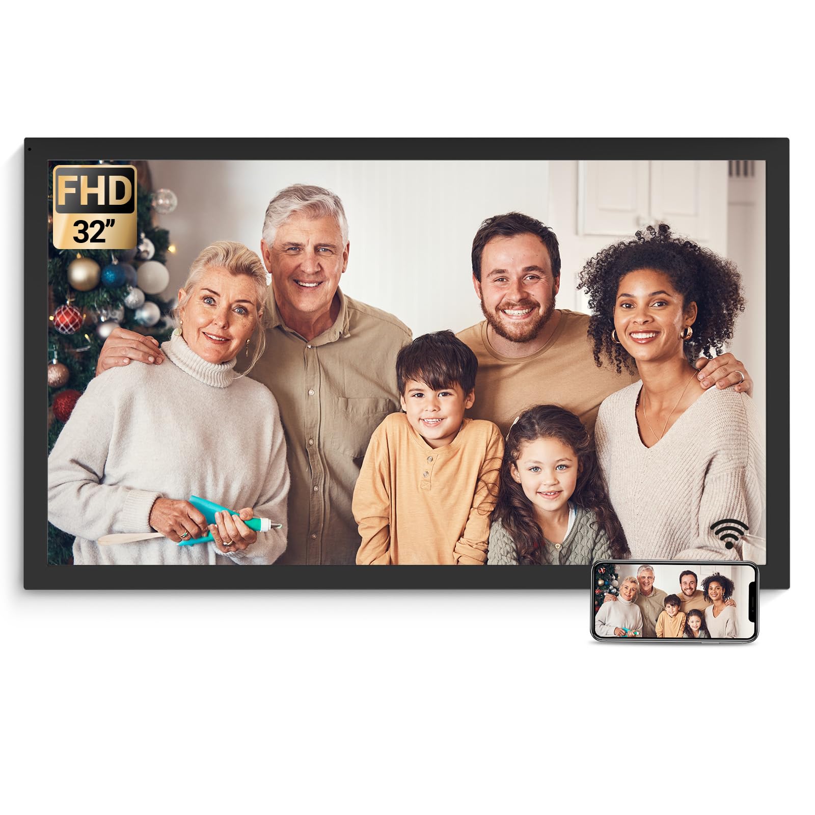 Amazon.com : BSIMB 32 Inch Large Digital Picture Frame(Non-Touch Screen ...