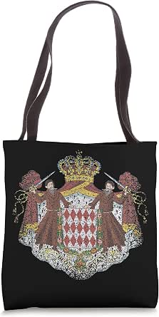 Amazon.com: National Emblem Seal Symbol Coat of Arms of Monaco Tote Bag ...