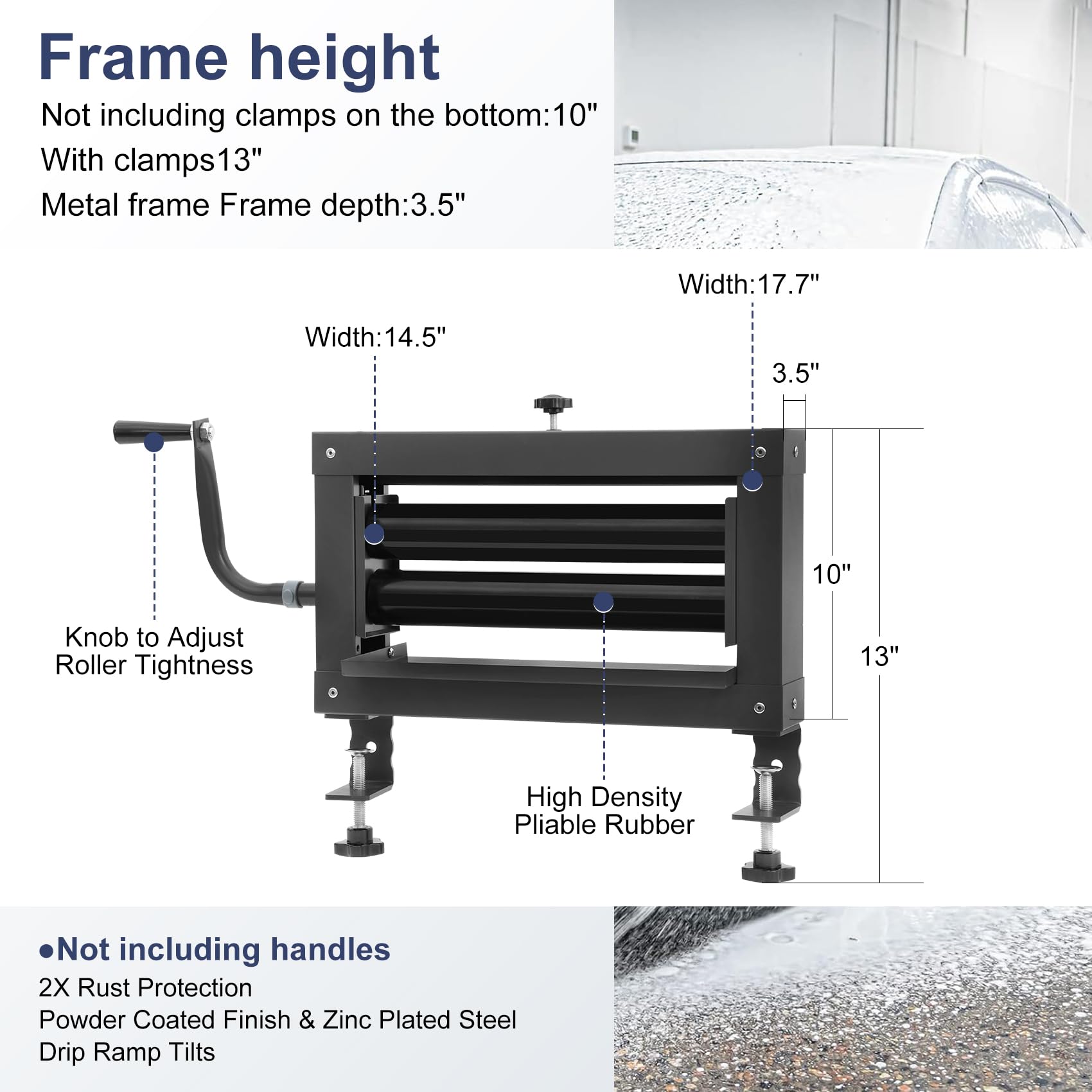 Etespie Clothes Wringer- Heavy Duty Off Grid Laundry Wringer, Hand ...
