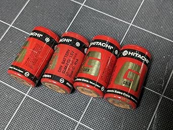 Amazon.co.jp: GOLD 単2乾電池 レトロ 4個分 使用済み 1970-80年代 SUM-2 DRY BATTERY ...