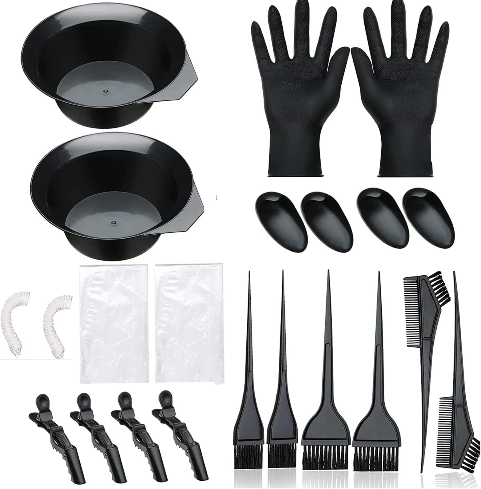 Amazon.com : 20 Pieces Hair Dye Coloring Kit, Hair Tinting Bowl, Dye ...