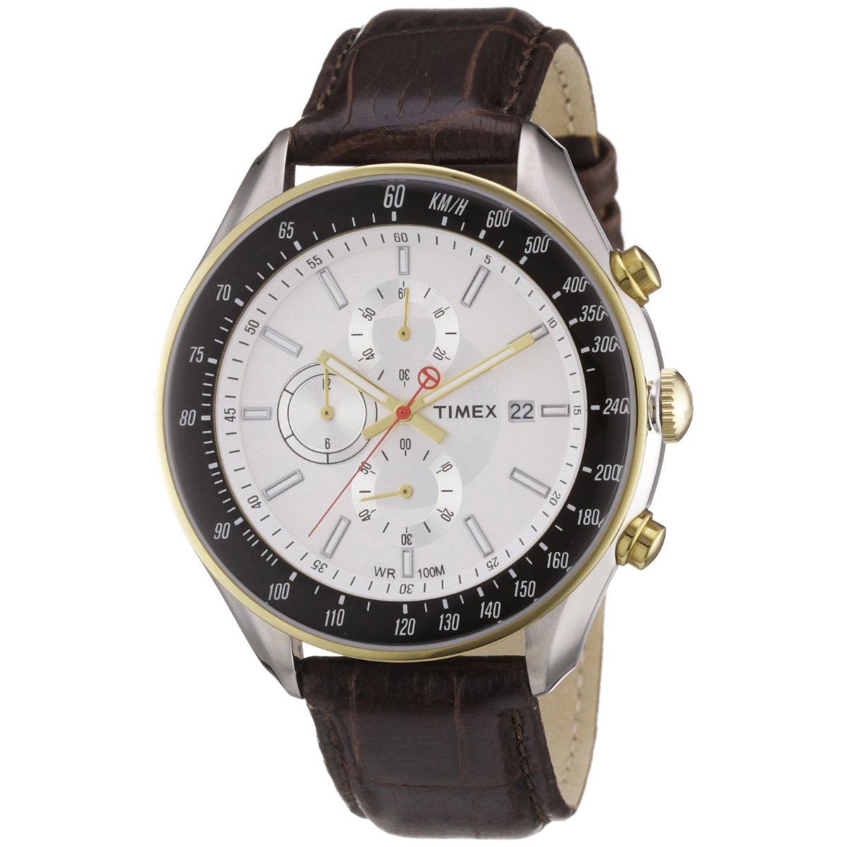 Timex E Class Chronograph White Dial Men's Watch - T2N157 : Amazon.in ...
