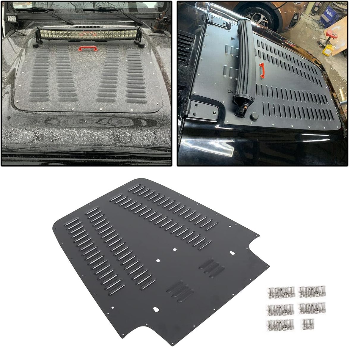 Amazon.com: NHAIMXL Vented Hood Louver Aluminum Black Powder Coated For ...