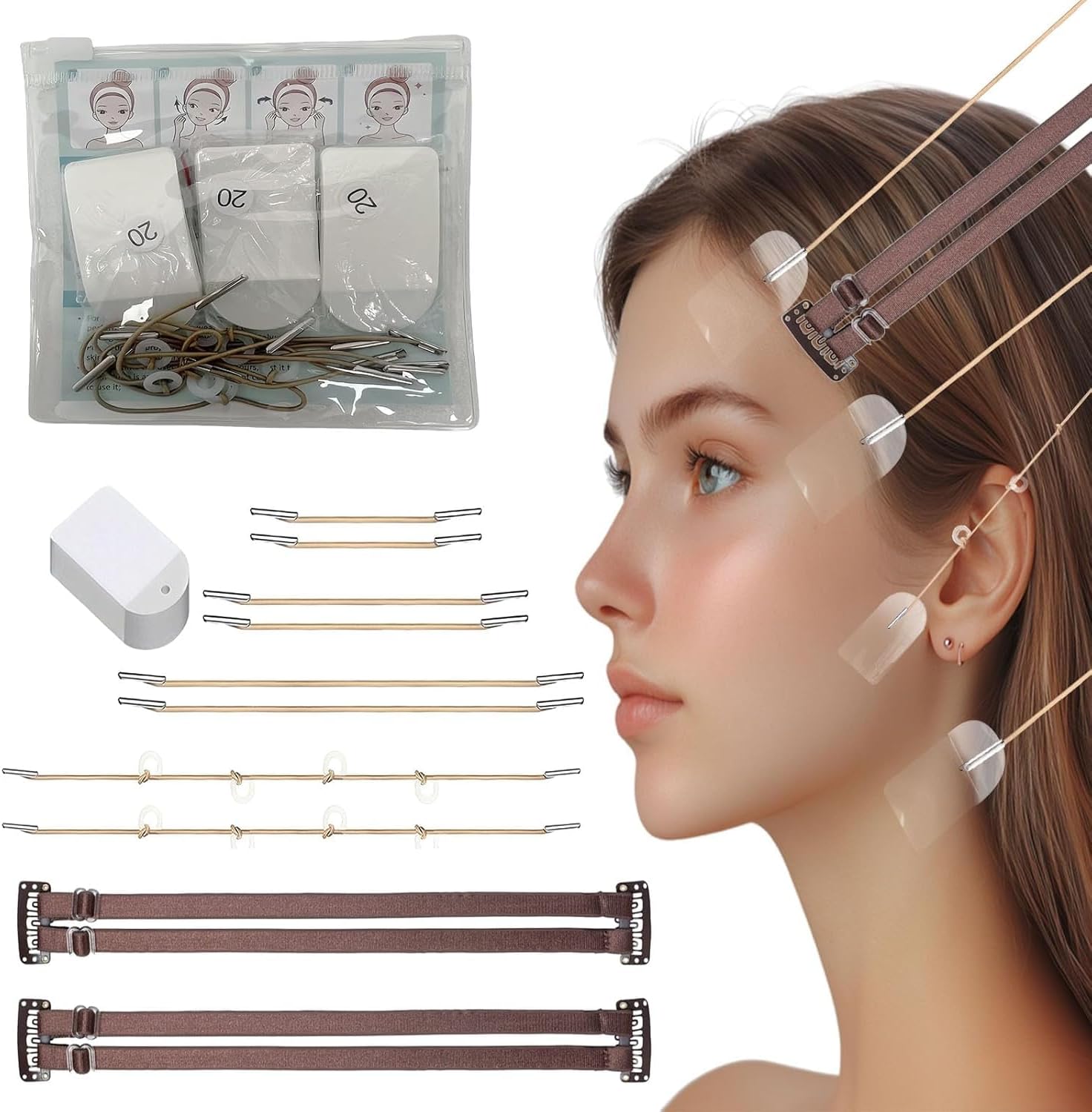 Amazon.com : WXYISIVEN Face Lift Tape Invisible, Instant Lifting ...