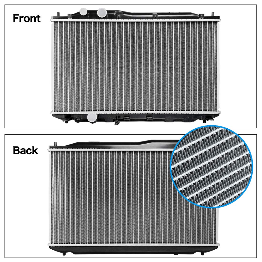 AUTOSAVER88 Radiator Compatible with Honda Civic Aluminum Radiator ENG ...