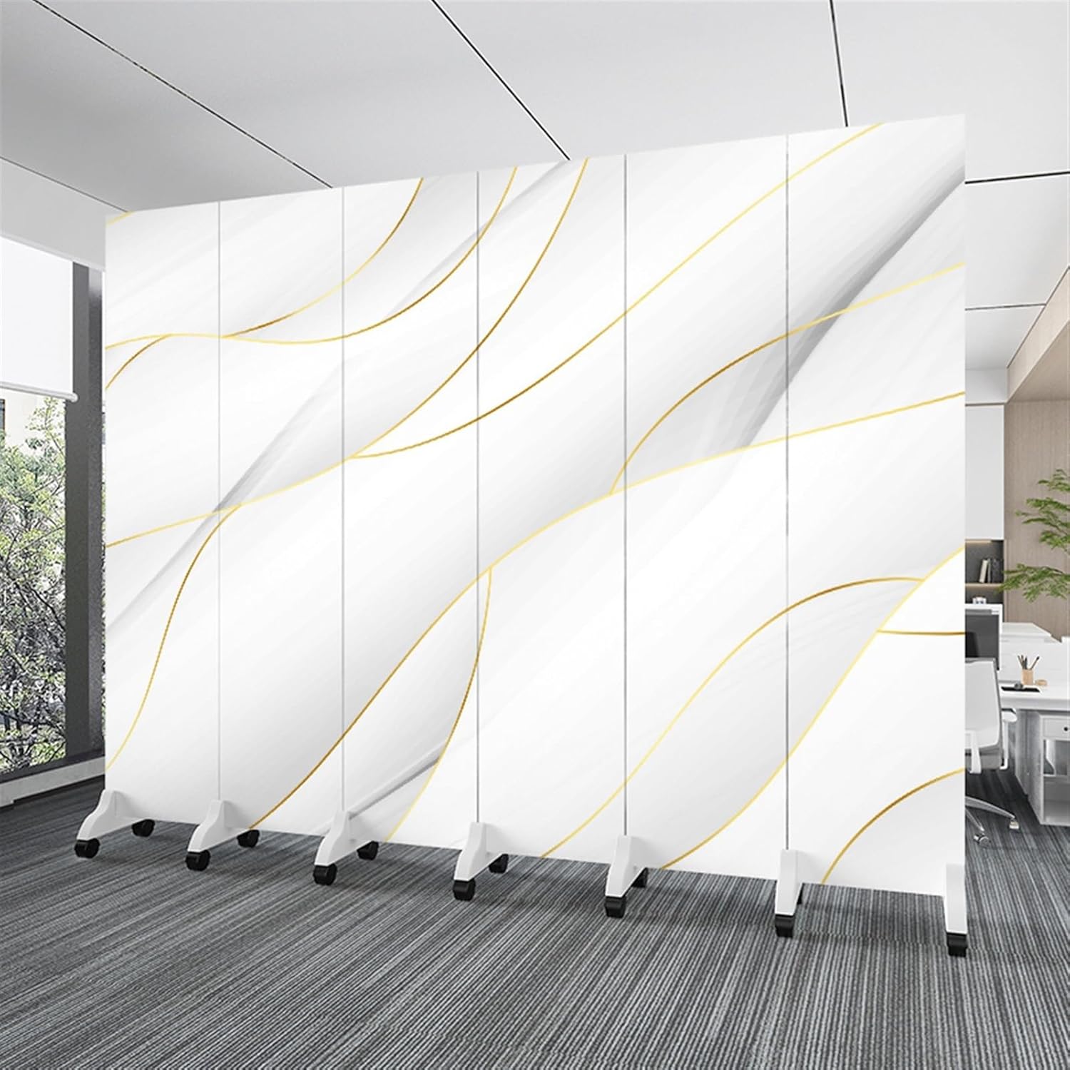 Amazon.com - Commercial Partition Room Divider On Wheels, 6ft High ...