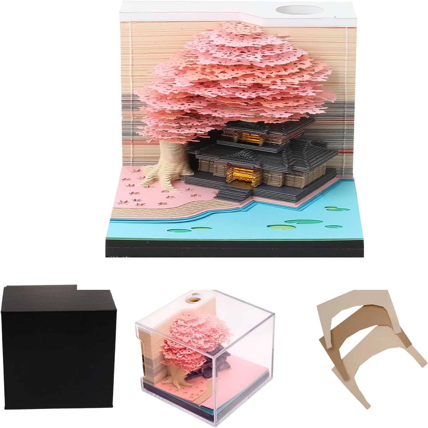 Amazon.com : 3D Notepad,3D Memo Pad Carving Art Notepad DIY Carved Non ...