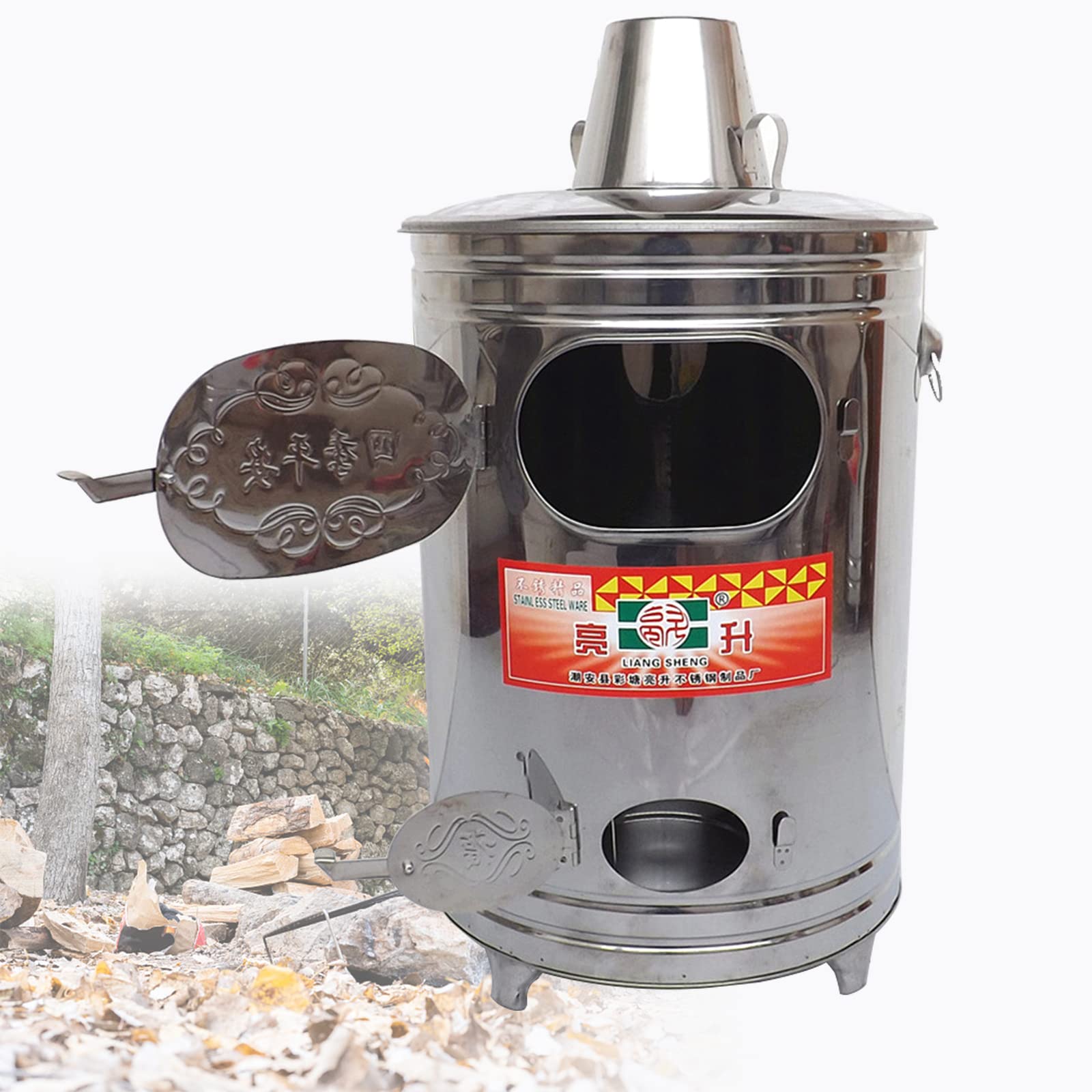 Incinerator Bin 90l Fire Bin Rubbish Chimney
