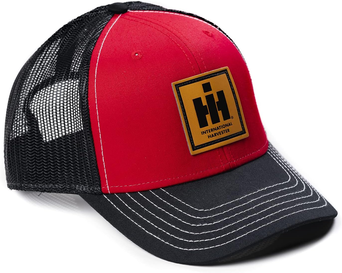 J&D Productions International Harvester IH Tractor Hat with Leather ...
