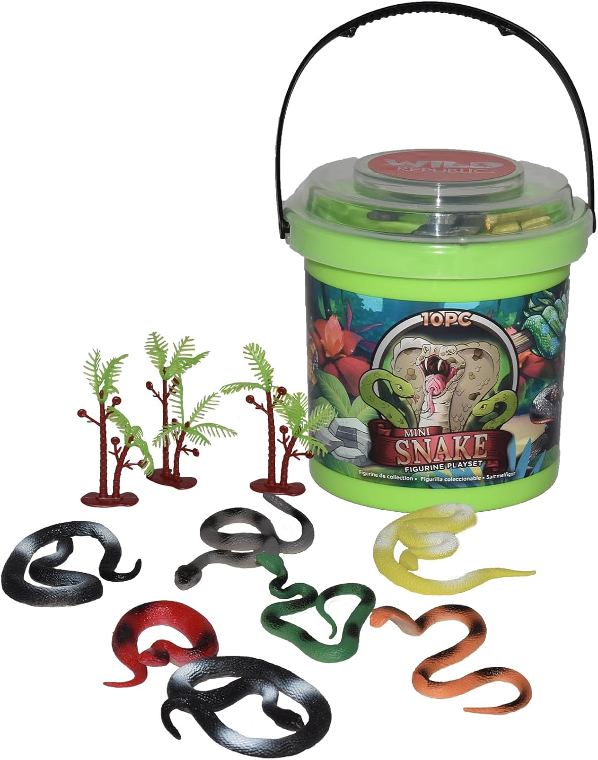 Amazon.com: Wild Republic Snake Bucket, Toy Figures, Kids Gifts ...