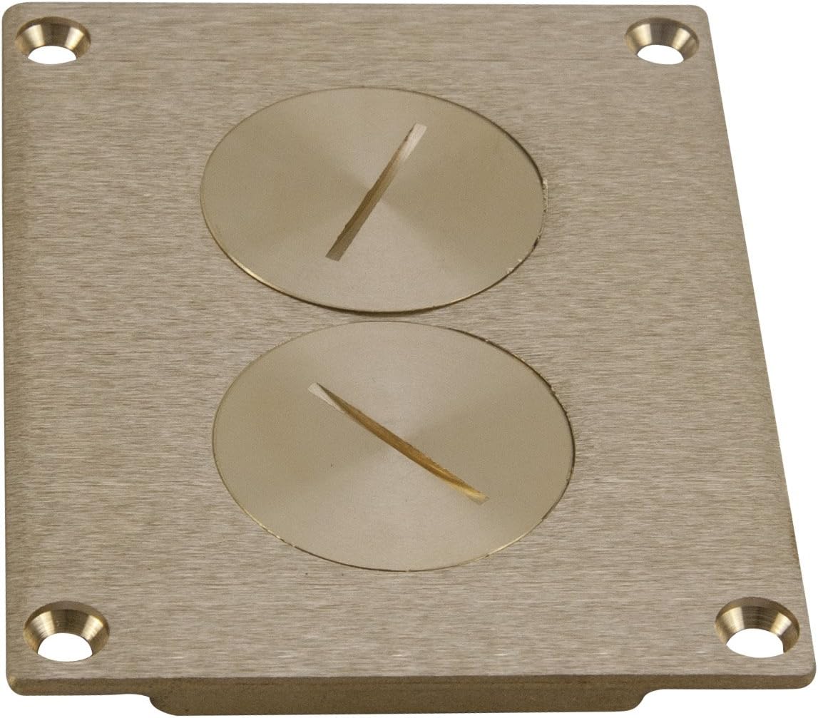 Wiremold 828SPTC Floor Box Cover, 1-Gang, Type: Screw Plug 1-1/2 ...