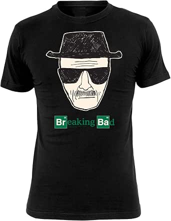 Breaking Bad T shirt - Heisenberg Black 100% Official Fully Licensed ...
